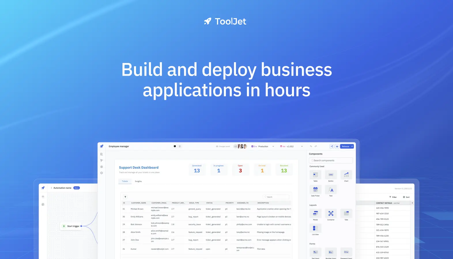 ToolJet | Open-source low-code platform to build internal tools